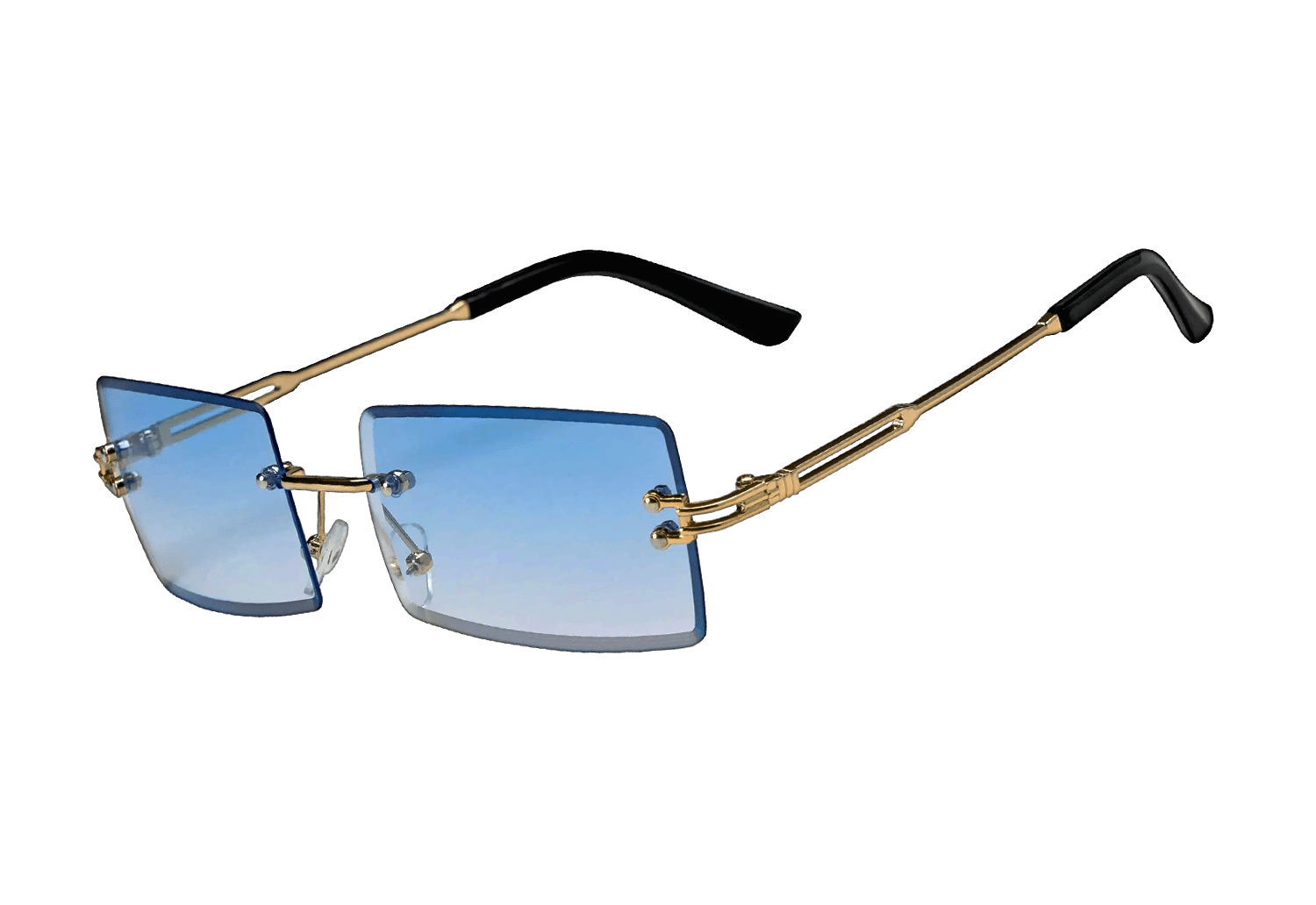 Shop Hennessy Rimless Sunglasses In Brown Theshadeprjct